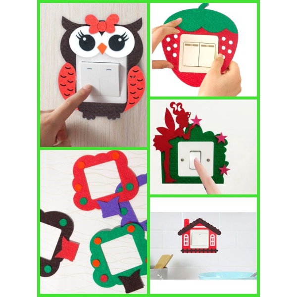 HIASAN DINDING Funny Character Socket Decoration Switch Frame. Wall ...