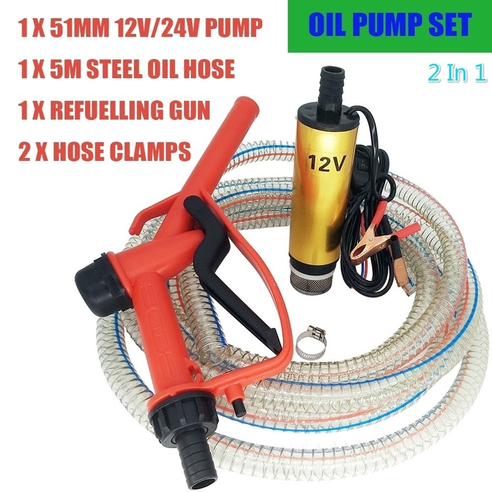 DC 12V/24V Oil Pump Refueling Gun Combination Single Pump / Set (Pump+ ...