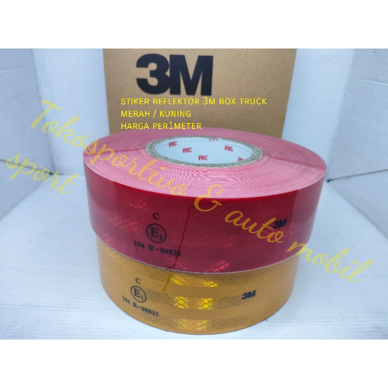 MERAH Reflective stickers for car reflectors, Kir dishub, truck box ...