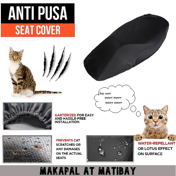 KAWASAKI BAJAJ seat cover garterized waterproof anti kalmot pusa ...