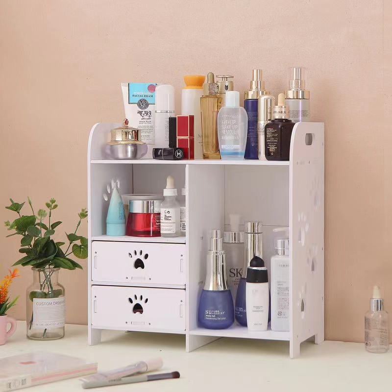 Double Drawer Cosmetic Storage Rack Cosmetic Thread-Z134 | Shopee ...