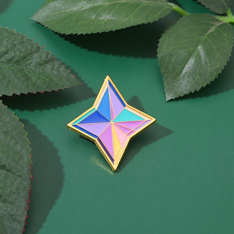 Genshin Impact Enamel Pin Anime Brooch Game Element Pins Colourful ...