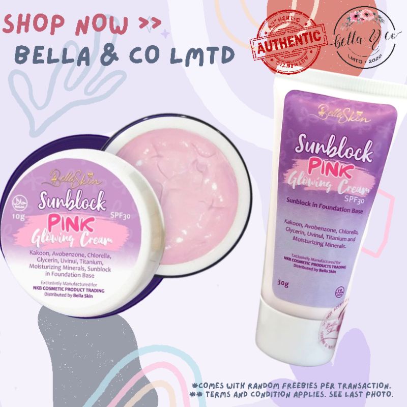 Bella Skin Sunblock Pink 10g and 30g | Shopee Philippines