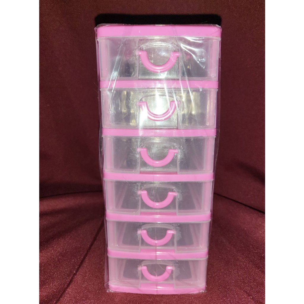 3 to 6 Layers transparent mini cabinet / multi purpose storage ...