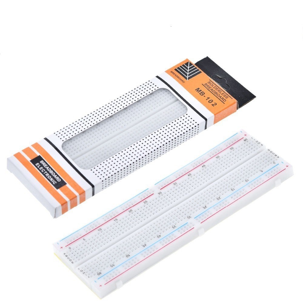 LAFVIN Mb-102 Breadboard 830 Tie-Point Solderless For Arduino Raspberry Pi | Shopee Philippines