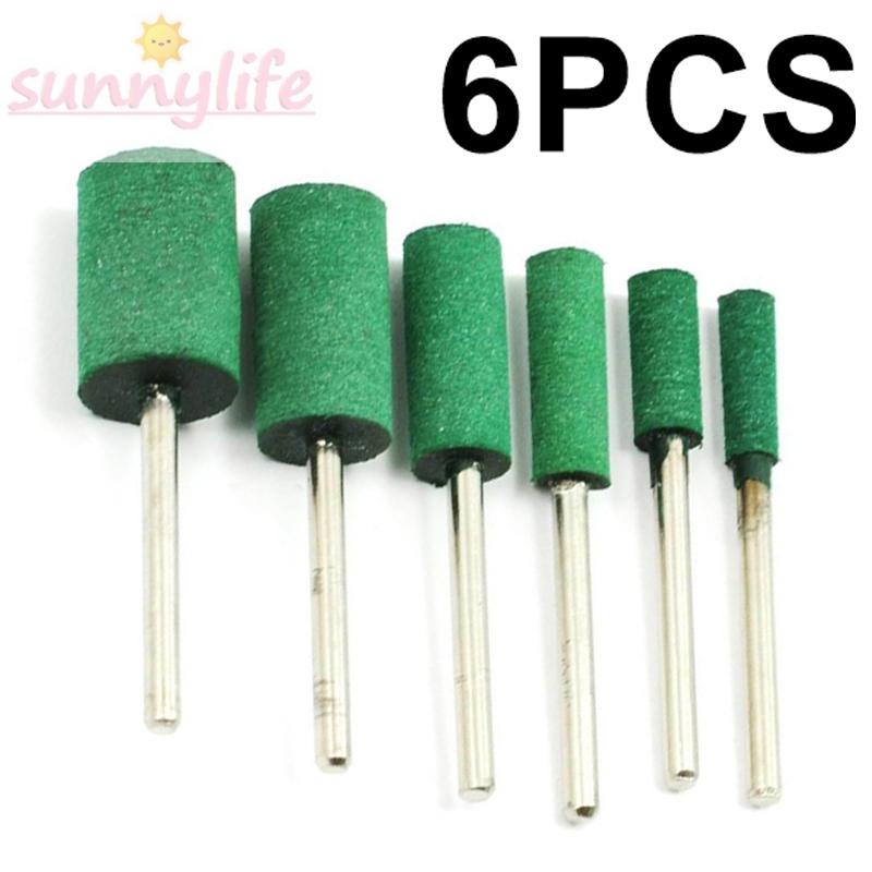 【SUNYLF】Polishing head Cylinder 6pcs Smoothing Steel Shaft 4/5/6/8/10 ...