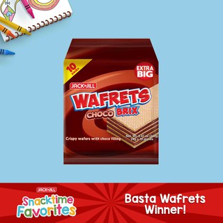 Jack 'n Jill Wafrets Brix Chocolate 24g Pack of 10 | Shopee Philippines