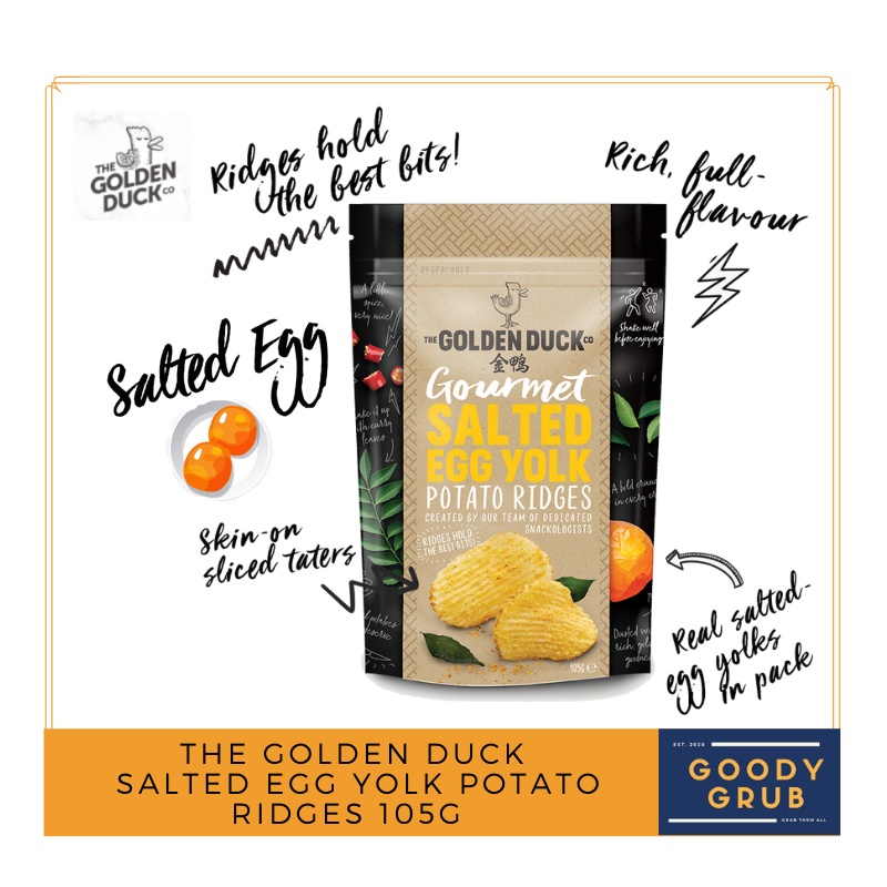 The Golden Duck Salted Egg Crunchy Crisps Chips | Fish Skin | Potato ...