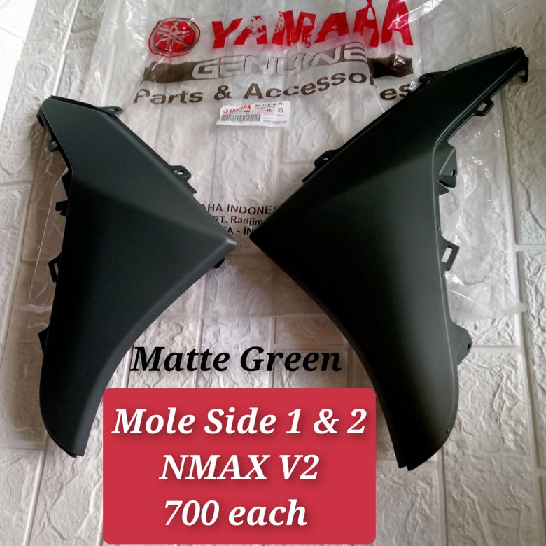 MOLESIDE NMAX V2 MATTE GREEN MODEL 2018-2021 YAMAHA GENUINE PARTS ...