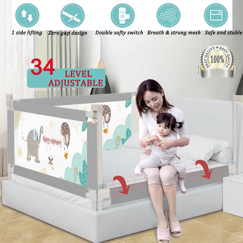 [BUY 1 TAKE 1] Lifting Baby Safety Bed Guard Bed Rail Anti-fall Bed ...