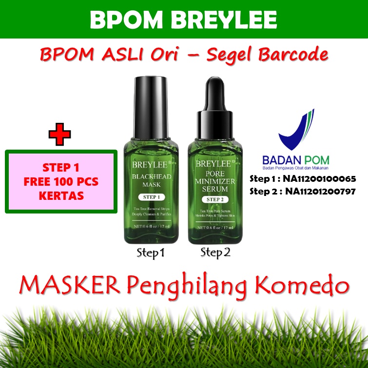 Breylee STEP 1 Blackhead Mask Peel Off & Breyle Serum STEP 2 (Comedone ...