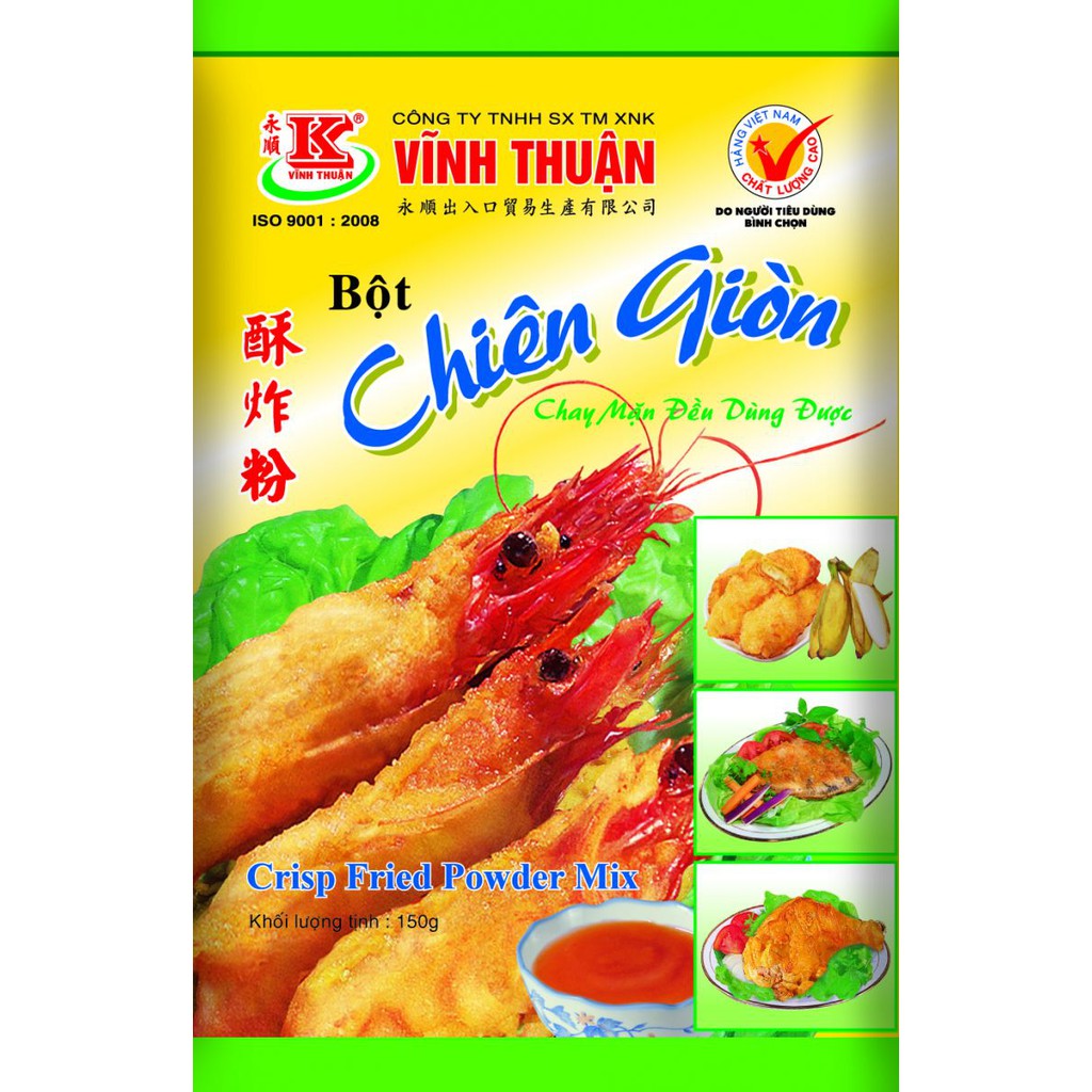 Bot Chien Gion Vinh Thuan Crisp Fried Powder Mix 1 pack (150g) | Shopee ...