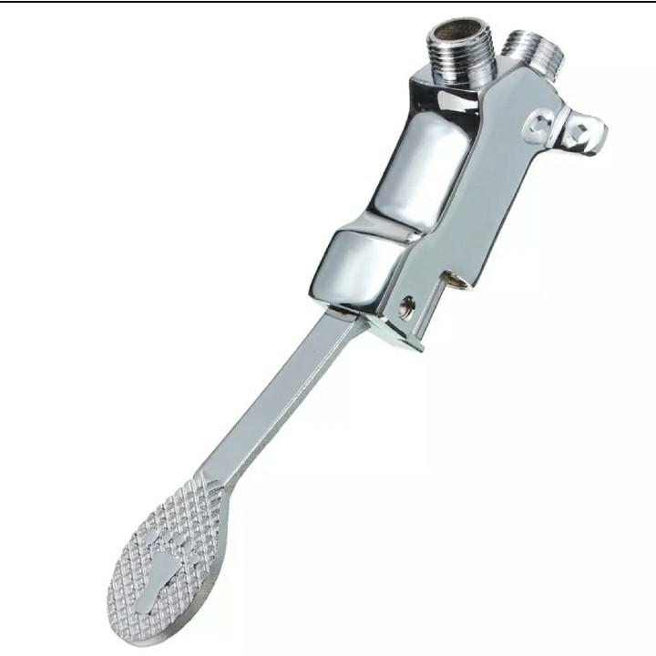 Single Foot Pedal Valve Faucet Vertical Basin Switch with 1.5m Flexible ...