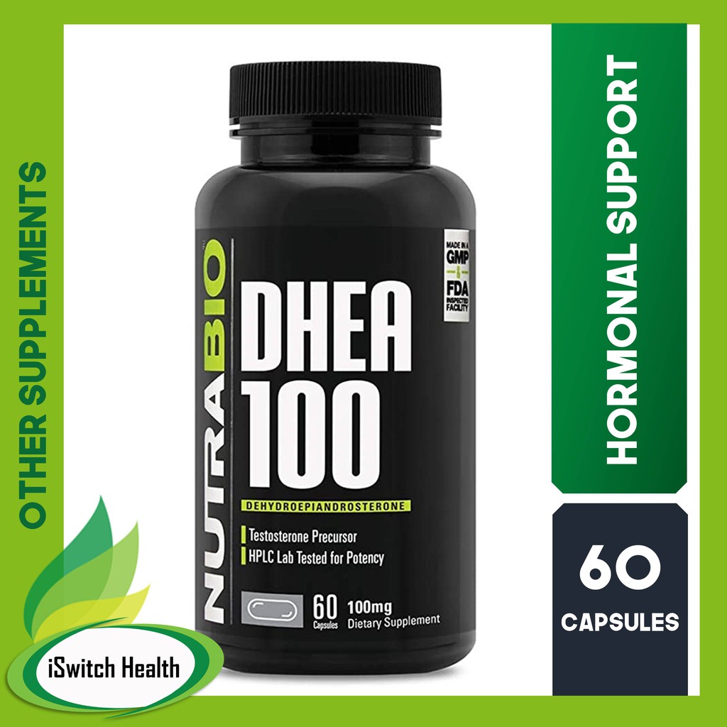 NutraBio DHEA Hormonal Support - 100mg - 60 Capsules | Shopee Philippines