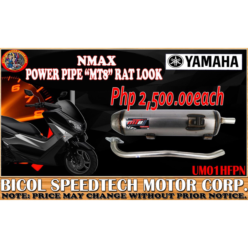 NMAX POWER PIPE "MT8" RAT LOOK (UM01HFPN) | Shopee Philippines