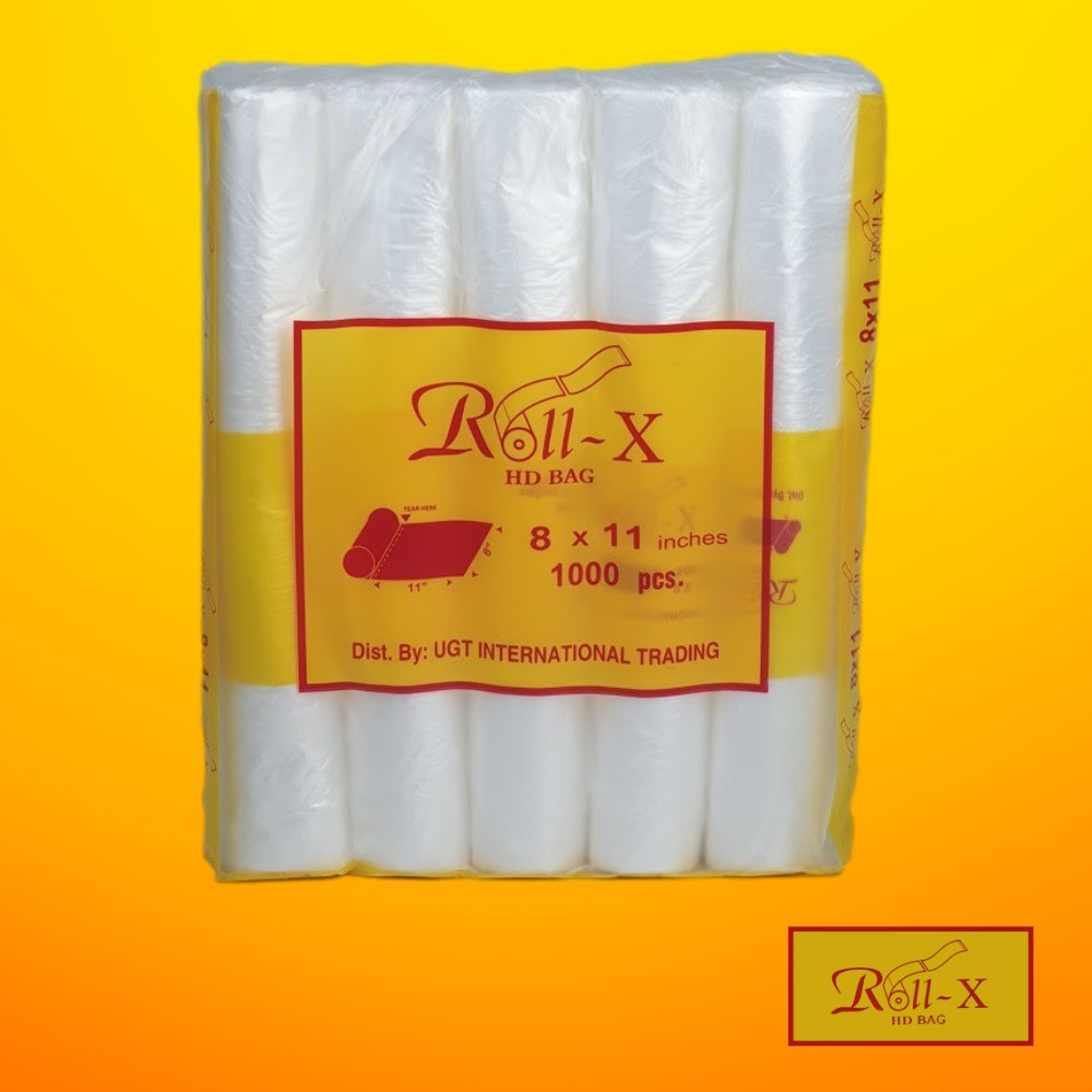 Roll-X 8x11 HD Roll Plastic Bag - 1000pcs (Laundry/Produce/Fruit) - 8 x ...
