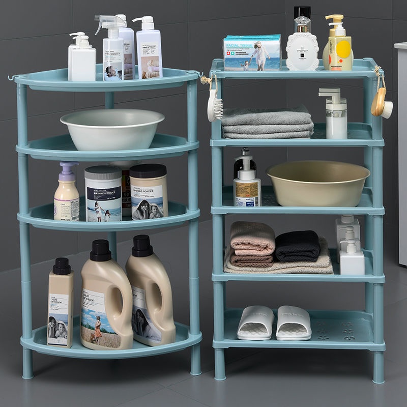 Bathroom Tripod Perforation-Free Bathroom Shelf Toilet Storage Rack ...