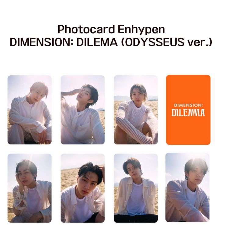 Dimensional Photocard Enhypen: DILEMMA (ODYSSEUS ver.) Unofficial | Shopee Philippines