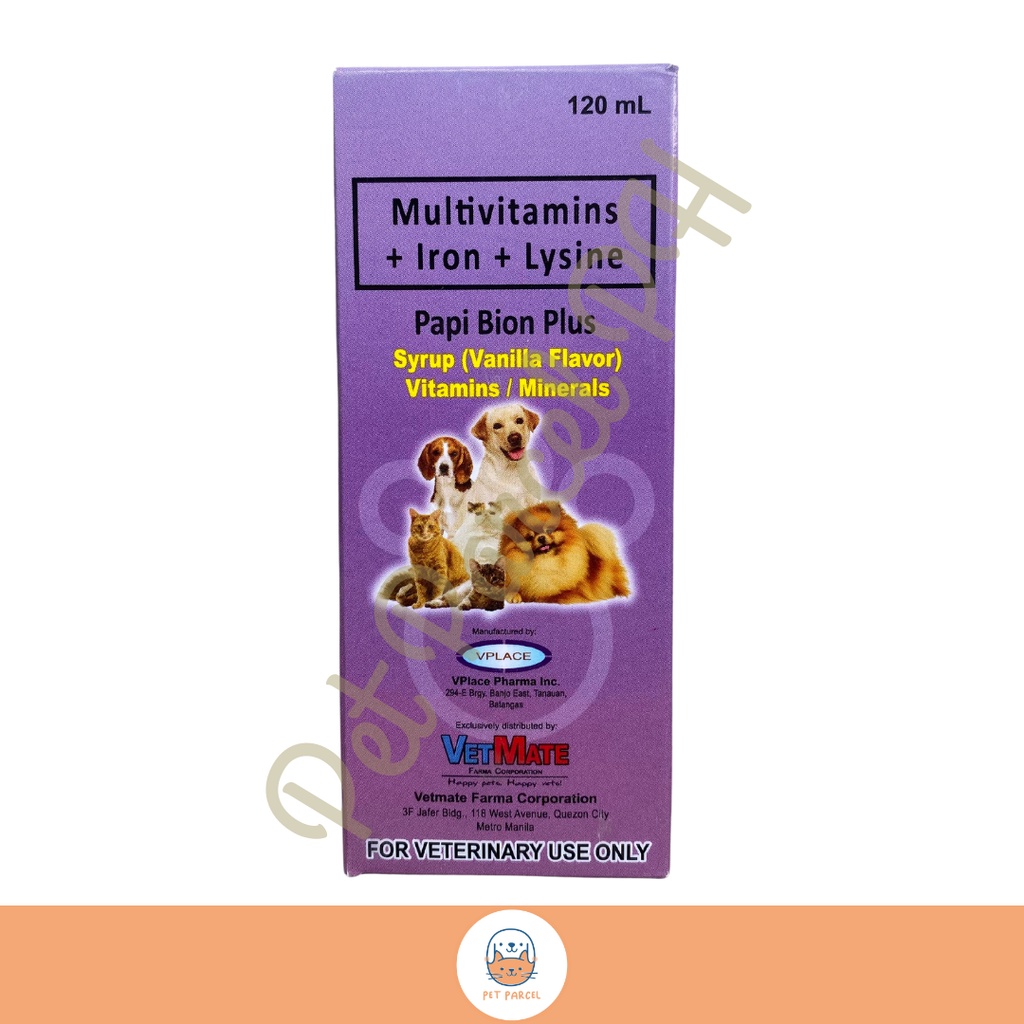 Papi Bion Plus (FREE SYRINGE!) Iron + Multivitamins120ml | Shopee ...