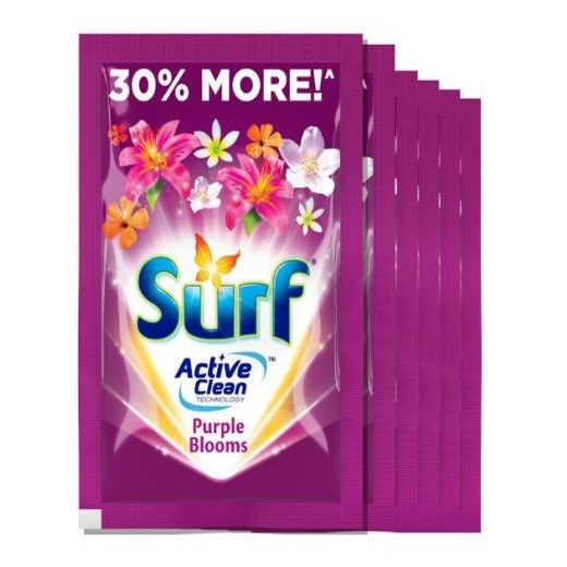Surf Powder Detergent Purple Blooms Sachet 6 Pieces 65G | Shopee ...