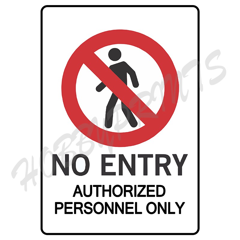 No Entry Sign Laminated Signage | Shopee Philippines