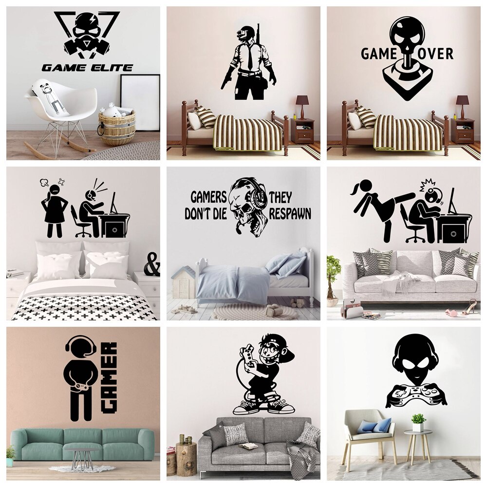 Diy Game Wall Art Decal Decoration PS4 Fashion Sticker For Kids Rooms ...