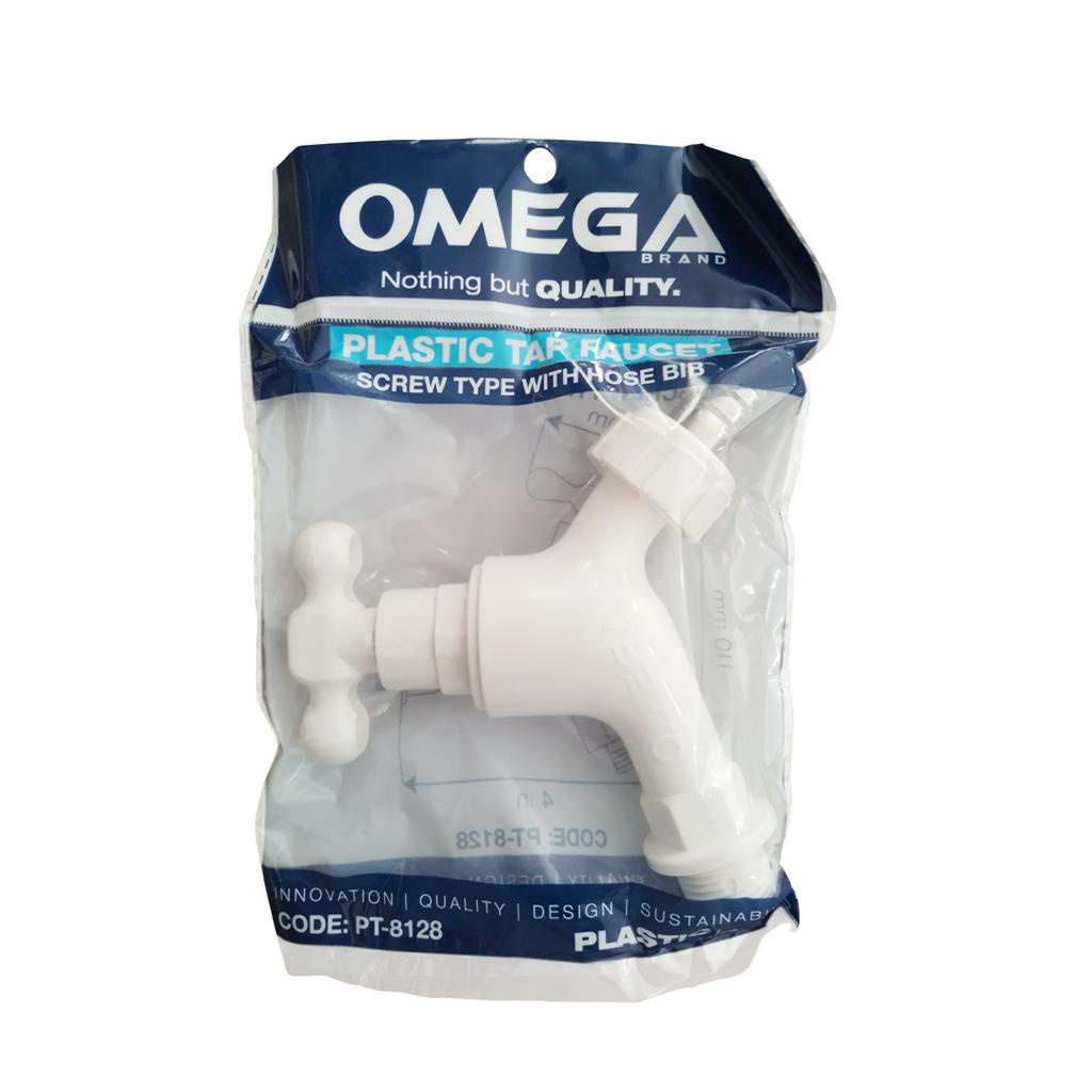 OMEGA Faucet Hose Bibb 1 white pvc | Shopee Philippines