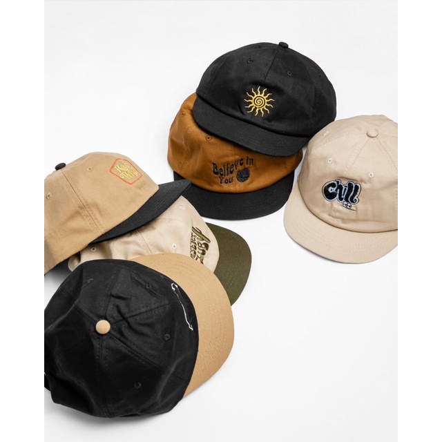 Caplook - baseball short cap - short visor hat - baseball cap - polo ...