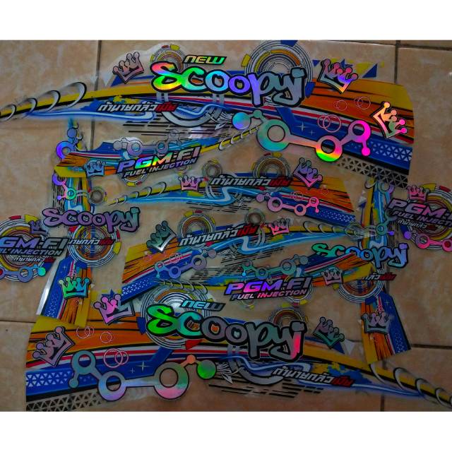 HOLOGRAM TRANSPARENT STRIPING SCOPY THAILAND II STRIPING SCOOPY ...