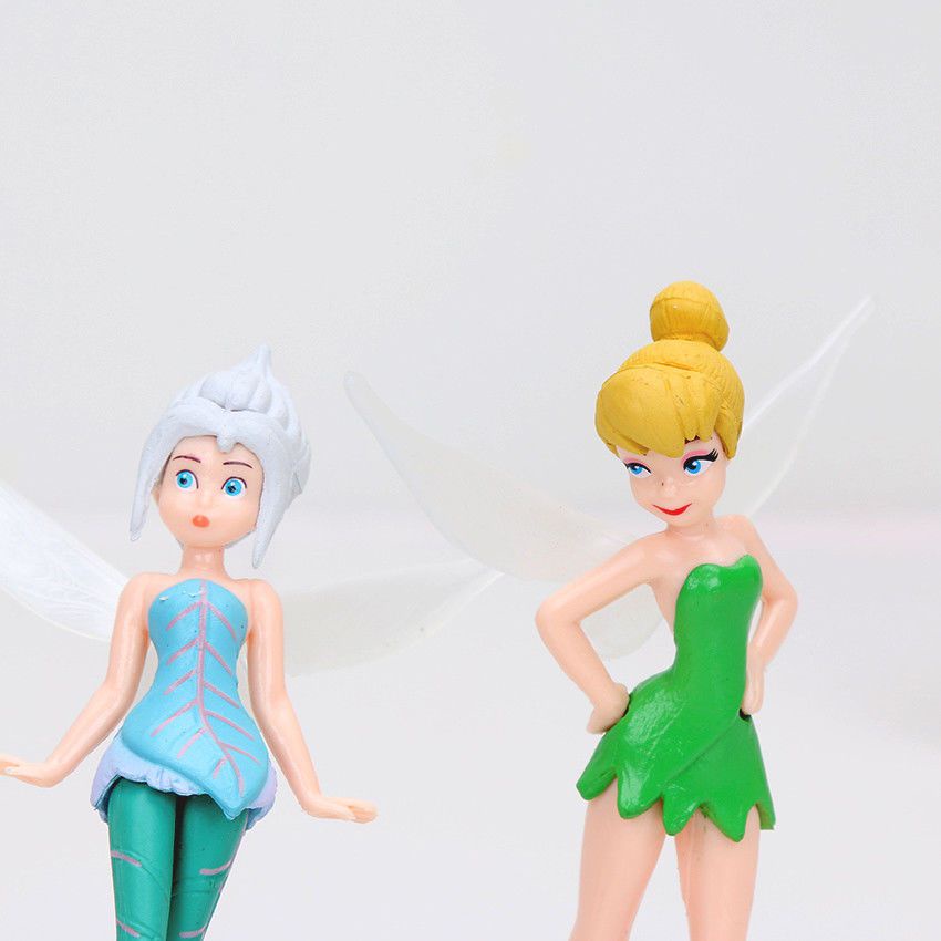 Pcs 7 Vibrant Tinkerbell Fairy Action Figures For Children In Colors ...