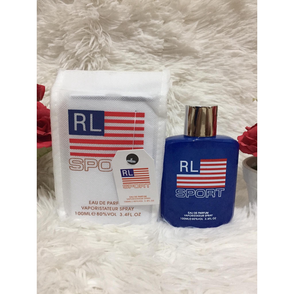 100 ML/ RL SPORT FRAGRANCE PERFUME FOR MEN WITH POUCH | Shopee Philippines