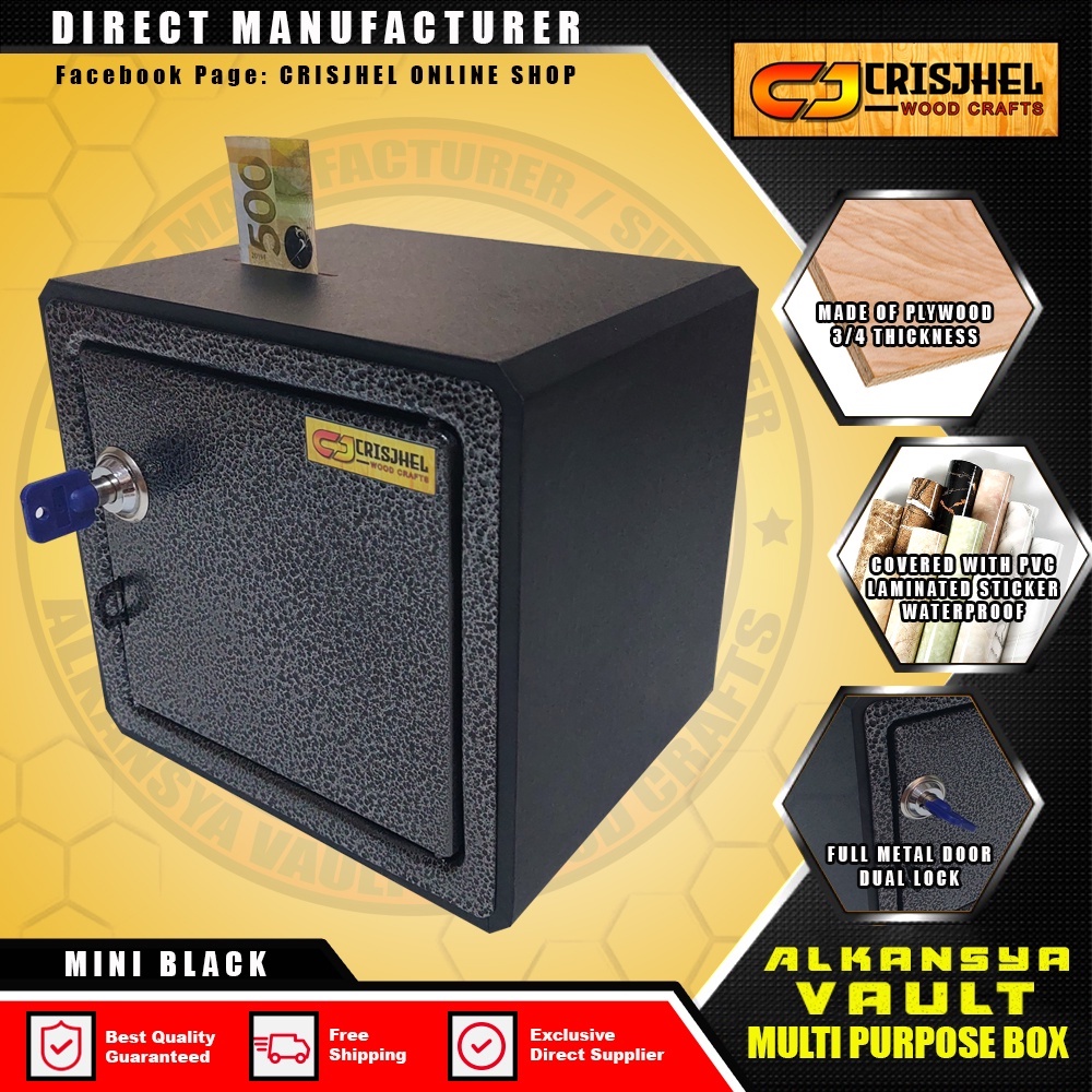 MINI-BLACK Alkansya Vault Box Classic Edition (Direct Manufacturer ...