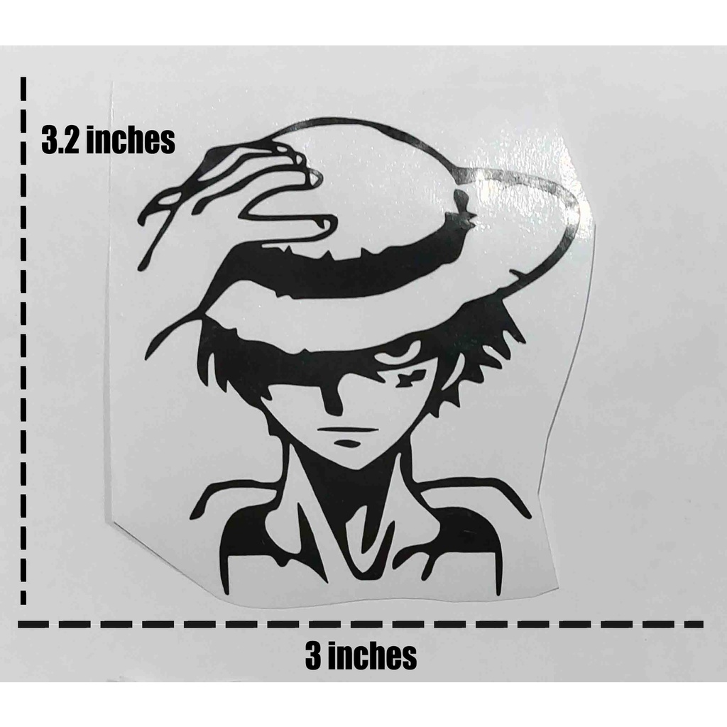 Luffy One Piece Decal Cut Out Sticker! Aquaflask Decal Sticker. Tumbler ...