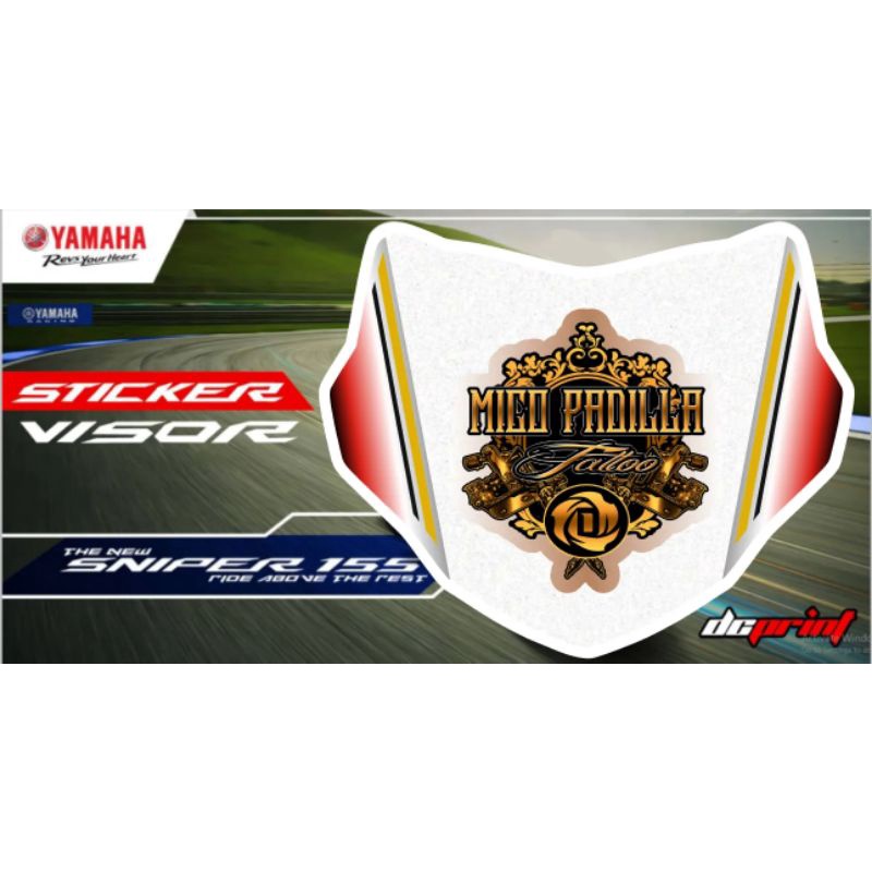 Customize Sticker Visor Sniper 155 | Shopee Philippines