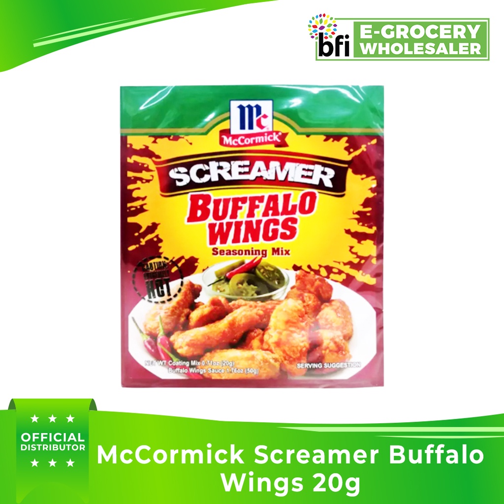 BFI McCormick Screamer Buffalo Wings 20g | Shopee Philippines