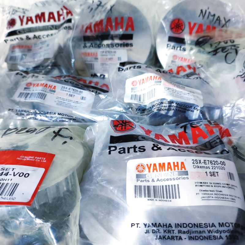 Pulley set & lining NMAX/AEROX, Mio sporty, Mio i125/M3, CLICK125, Beat ...