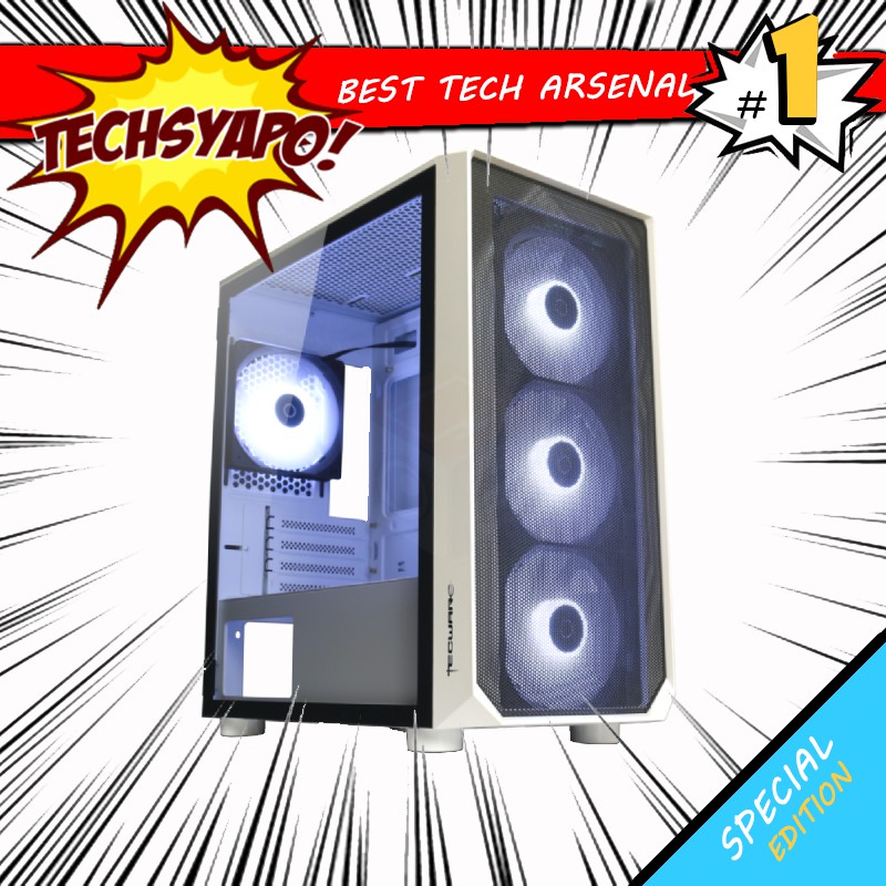 TECWARE Forge M OMNI CHASSIS BLACK AND WHITE | Shopee Philippines