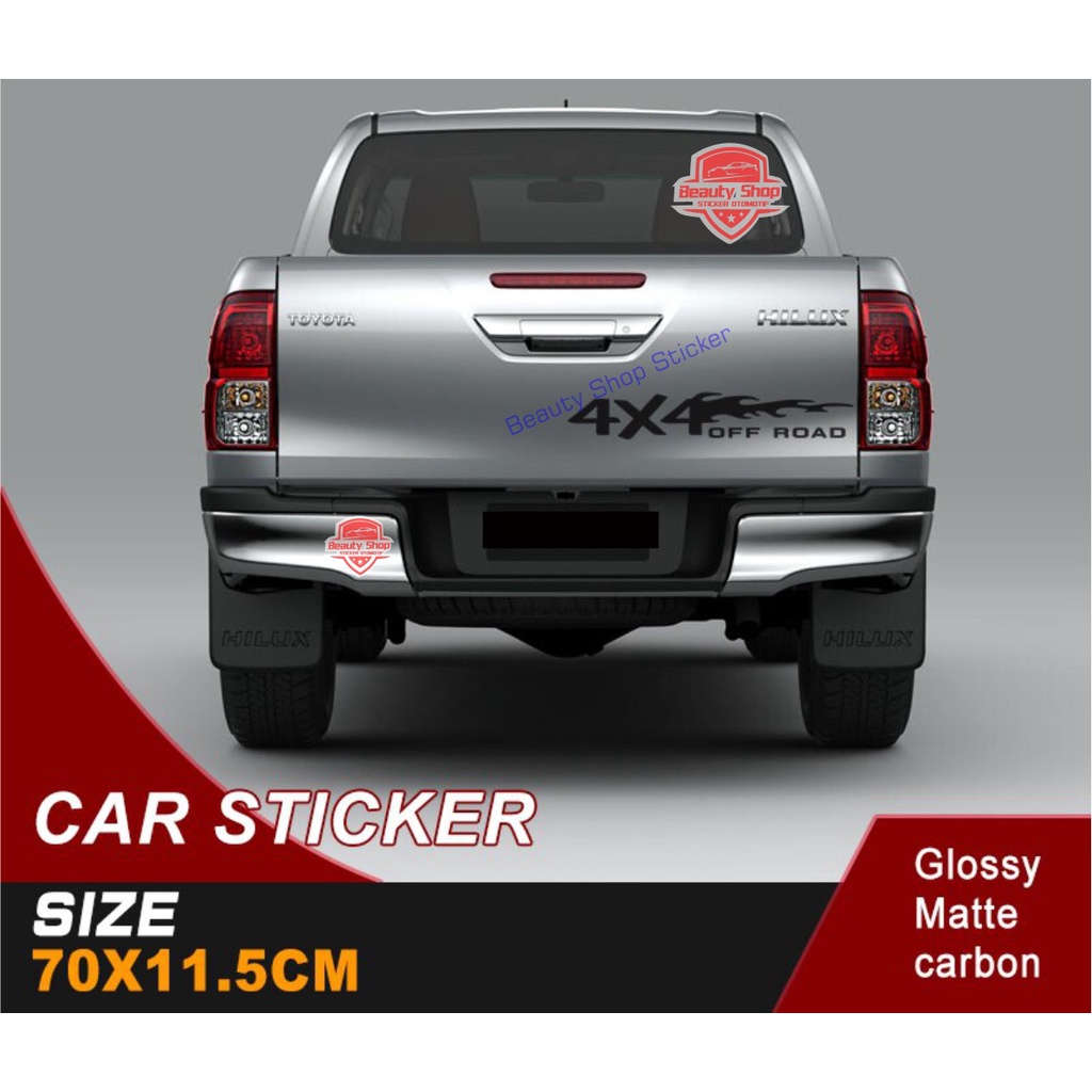 Sticker 4x4 off road Car hilux ranger triton navara silverado bak ...