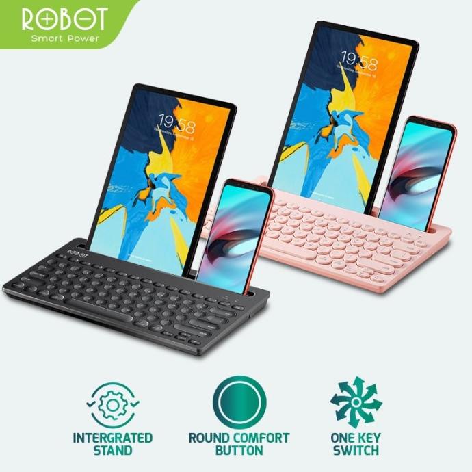 HP Robot Kb10 Android Cell Phone Keyboard Ipad Pc Multi Device Wireless ...