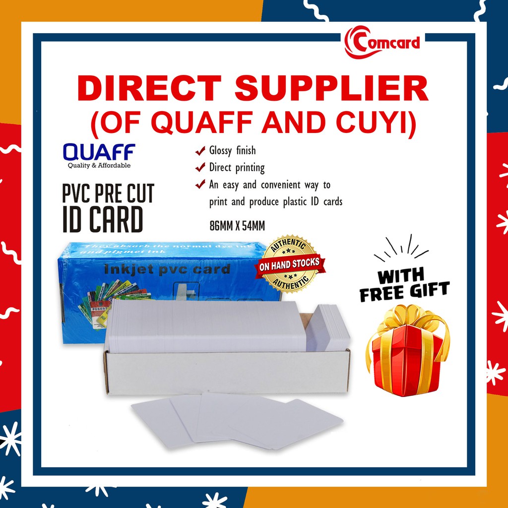 Printable PVC Pre-Cut Cards for Direct Printng using Dye Ink Printers ...