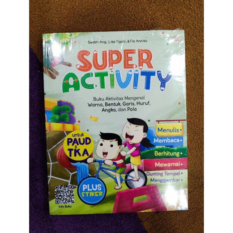 Super Activity Book For PAUD & Kindergarten A plus bonus Stickers ...
