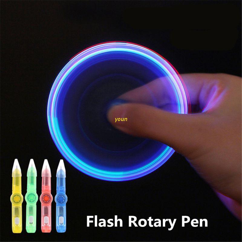 youn LED Spinning Pen Ball Pen Fidget Spinner Hand Top Glow In Dark ...