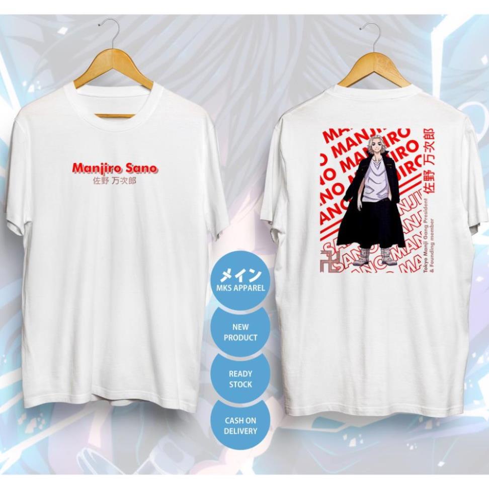 HOT T-shirt with Mikey VALHALLA MANJIRO SANO TOKYO REVENGERS print ...