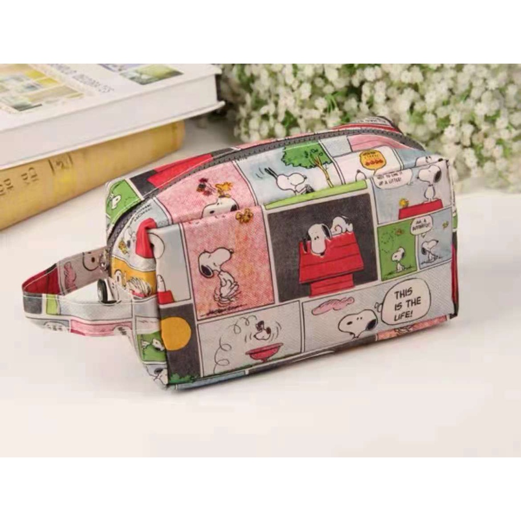 Cute Cartoons Character Hand Carry Cosmetics Pouch Storage Bag Zipper ...