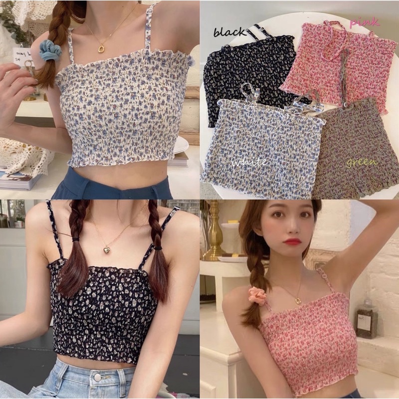 Fashion Crop top Sling Sando Vest S-L | Shopee Philippines
