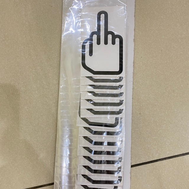 Middle Finger Sticker / Middle Finger Stickers | Shopee Philippines