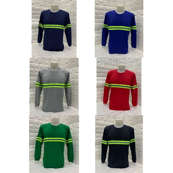 Long sleeves with reflector and cuffs(cotton) | Shopee Philippines