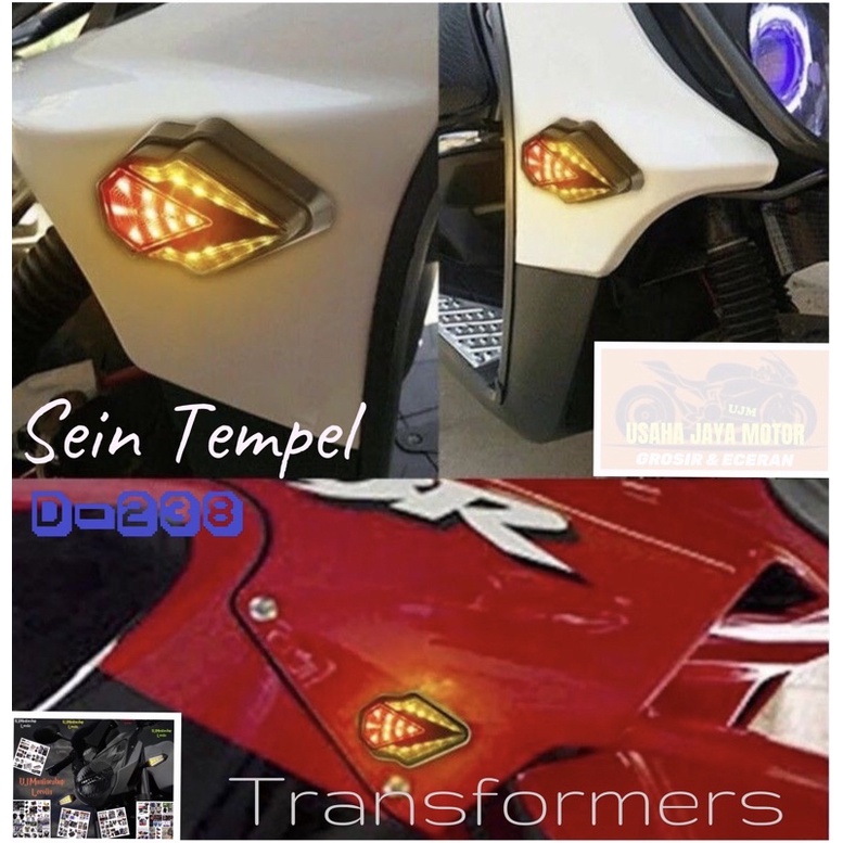 Universal Transformers LED Running Turn Signal Lights for R15, Cbr150r ...