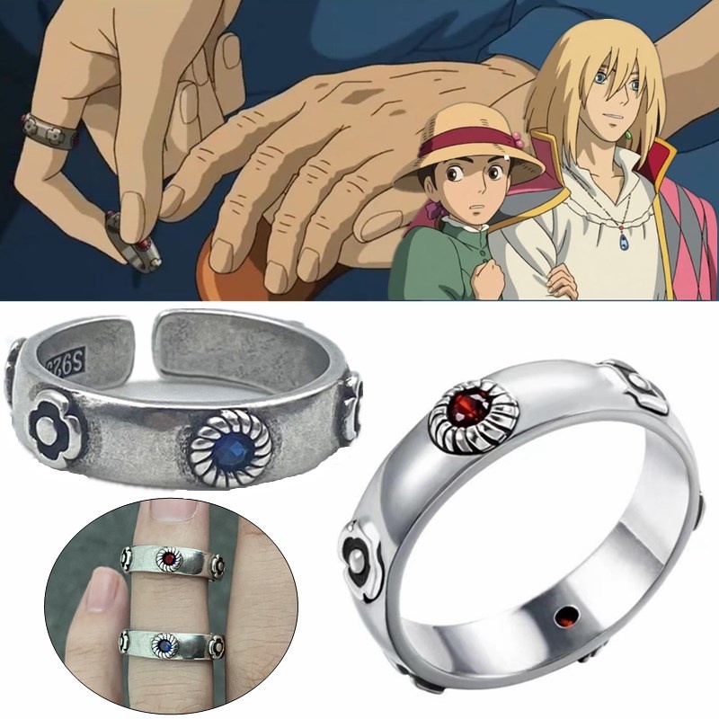Howl's Moving Castle Ring Hauru Sophie Ring Cosplay Props Lover Gift ...