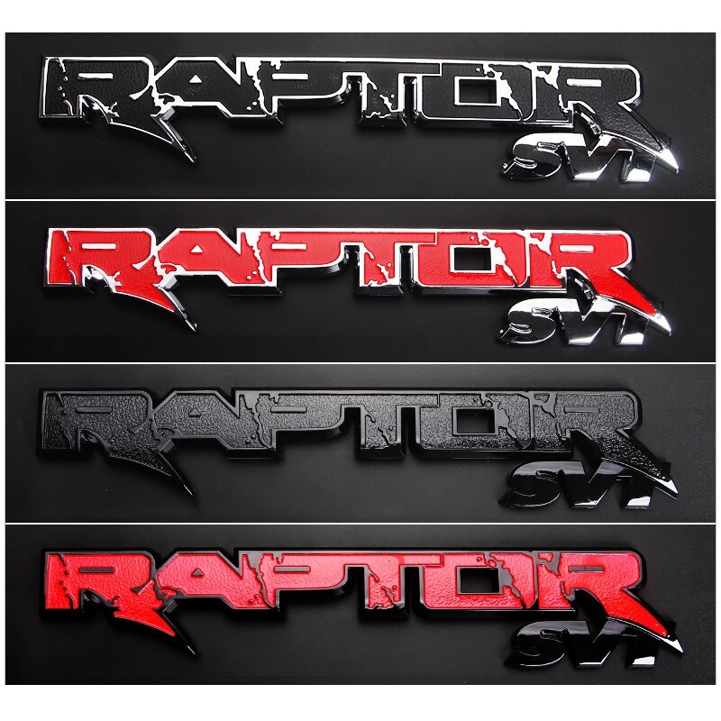 Raptor SVT Letter emblem sticker for F-150 Ford F150 Rear logo Car side ...